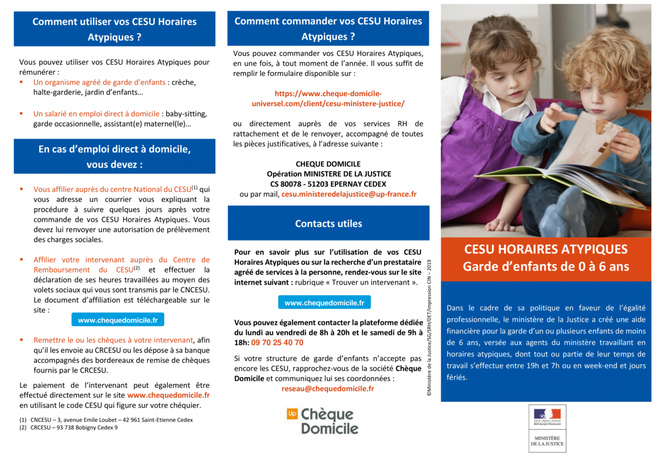 Tickets Chèques CESU (Chèque Emploi Service Universel) – FO Justice Lyon